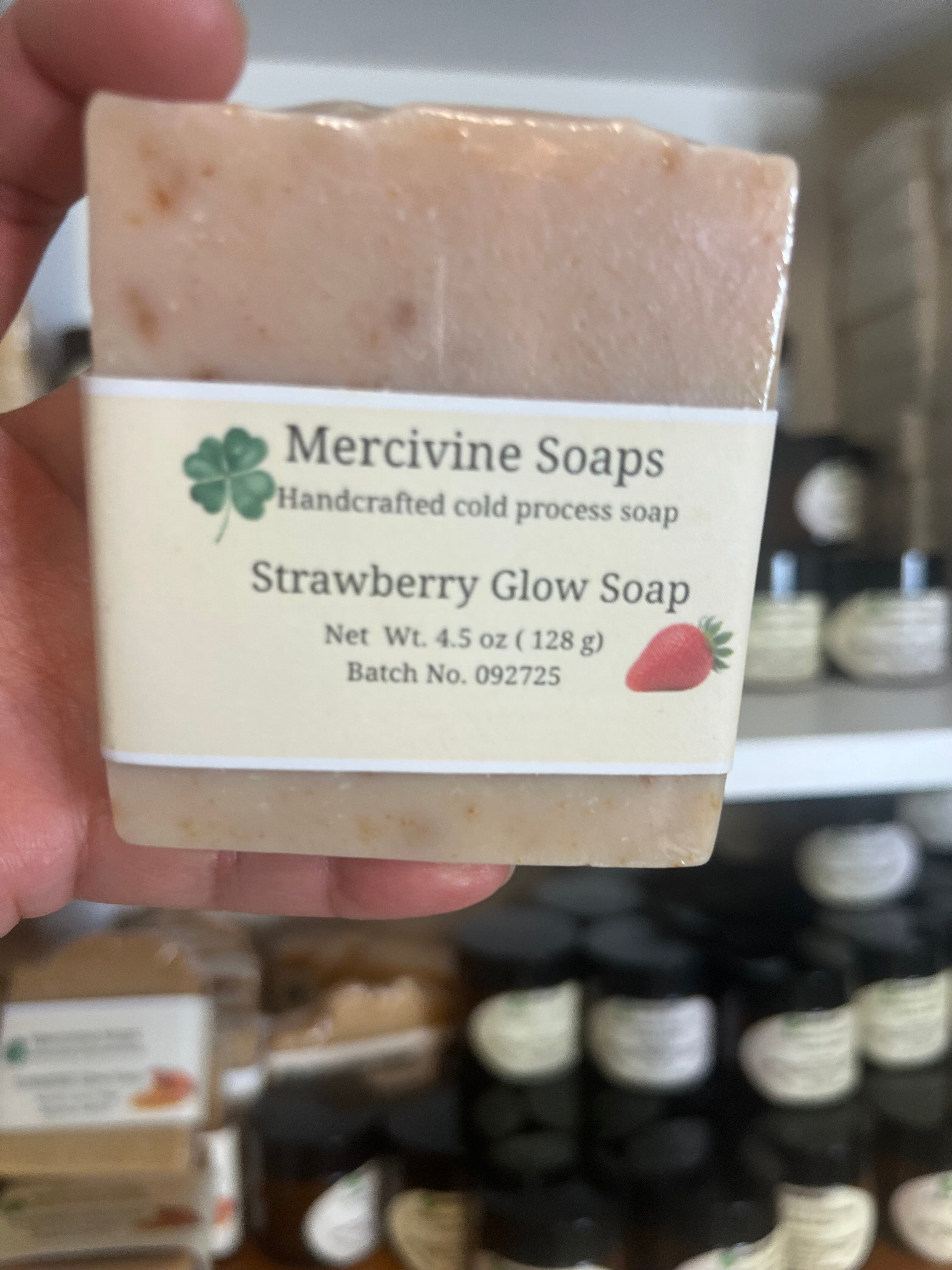 Strawberry Glow Soap with Goat Milk – Mercivine Soaps